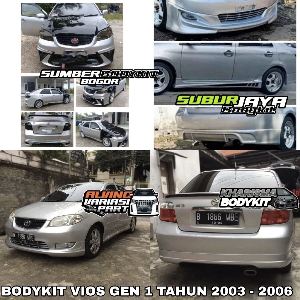 Jual BODYKIT VIOS GEN 1 TAHUN 2003 - 2006 SEMUA MODEL BODYKIT TOYOTA ...