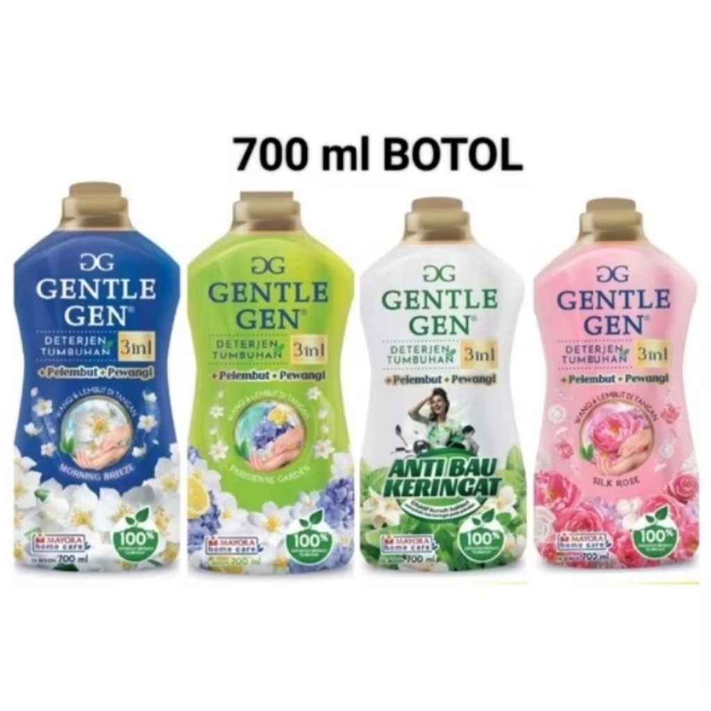 Jual Gentle Gen Detergent Tumbuhan All Varian @700ml | Shopee Indonesia