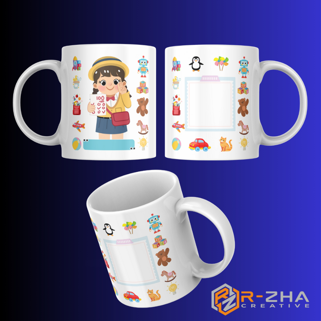 Jual MUG COSTUM KARAKTER ANAK/BISA DITAMBAHKAN NAMA DAN QUOTES/COCOK ...