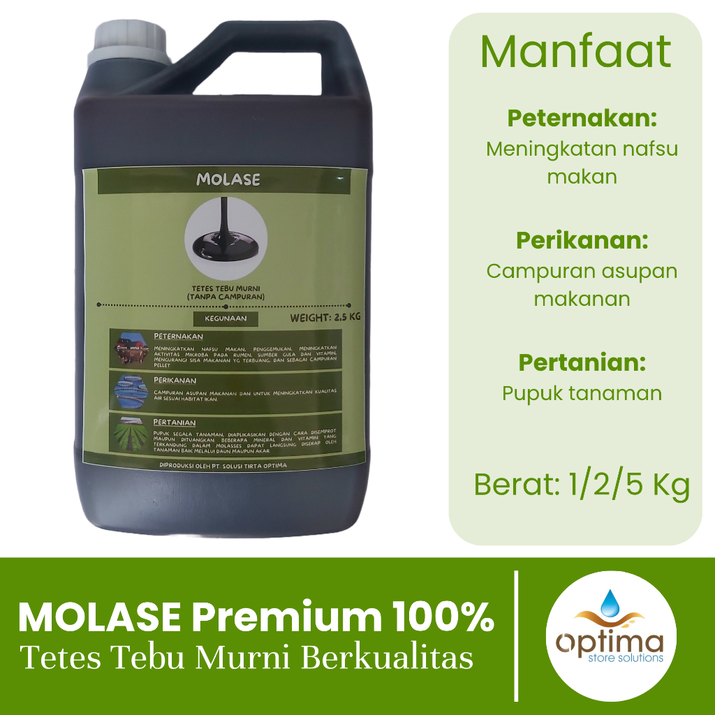 Jual Molase Premium Tetes Tebu Asli Murah, Solusi Pupuk Organik, Pakan ...
