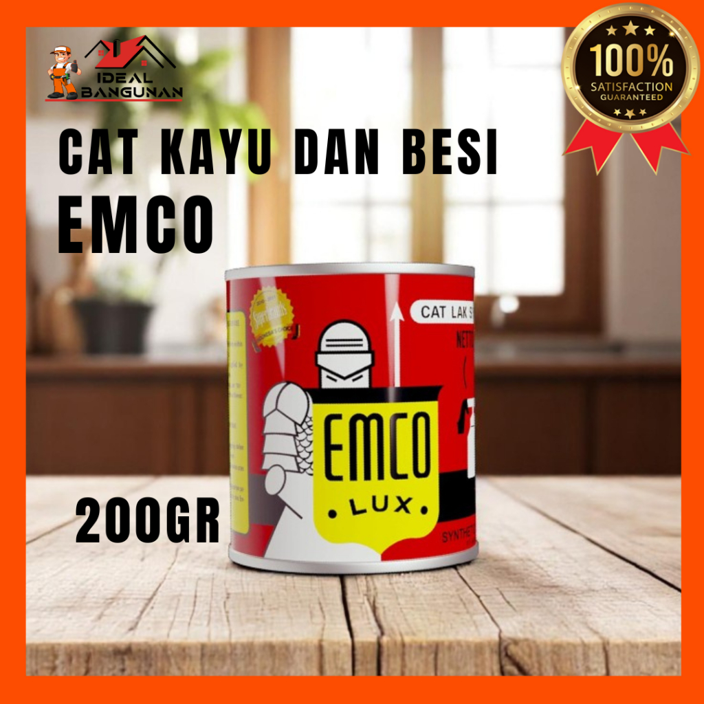 Jual CAT EMCO LUX KEMASAN MINI ATAU 200GR / CAT KAYU ATAU BESI / CAT ...