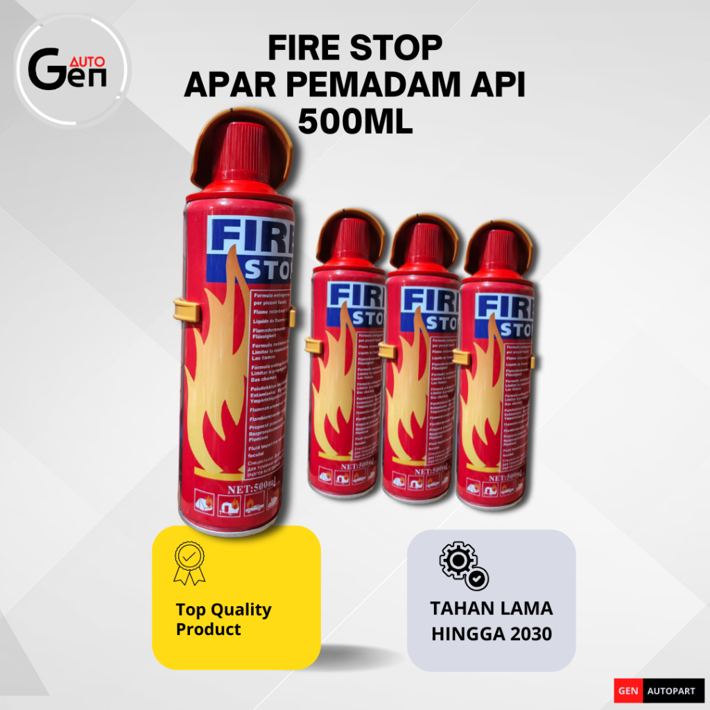 Jual Fire Stop Pemadam api Mini 500ml Alat Pemadam Kebakaran Mobil ...