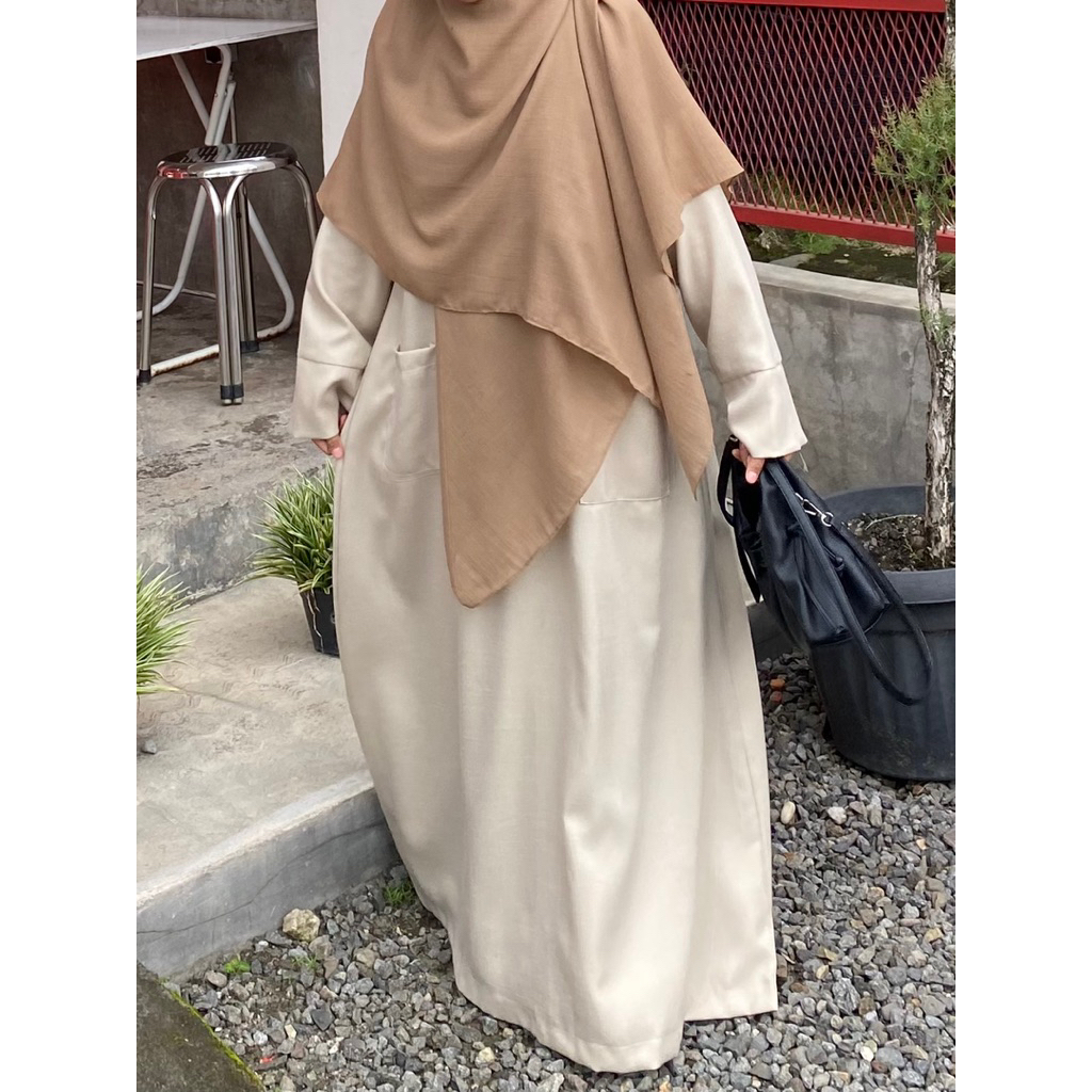 Jual Abaya Linen Deema by Zahro Official | Shopee Indonesia