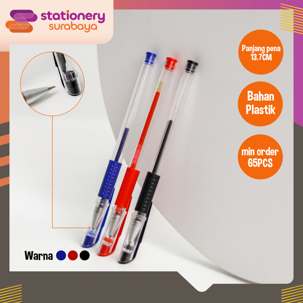 Jual Ballpoint Pulpen Gel Promosi Souvenir Pernikahan Warna-Warni Lucu ...
