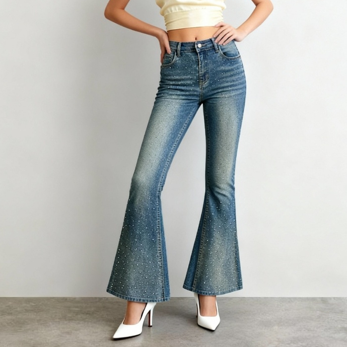 Jual Celana Jeans Wanita Cutbray Biru Bling-Bling 8877 – MEIN PREMIUM ...