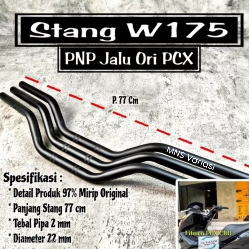 Jual Stang Kawasaki W175 Replika Original PNP PCX 150 PCX 160 CBU ...