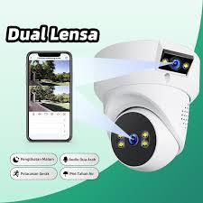 Jual V380 Q1 Dual Lens Indoor CCTV Pengawas Rumah HD 1080P WiFi PTZ ...