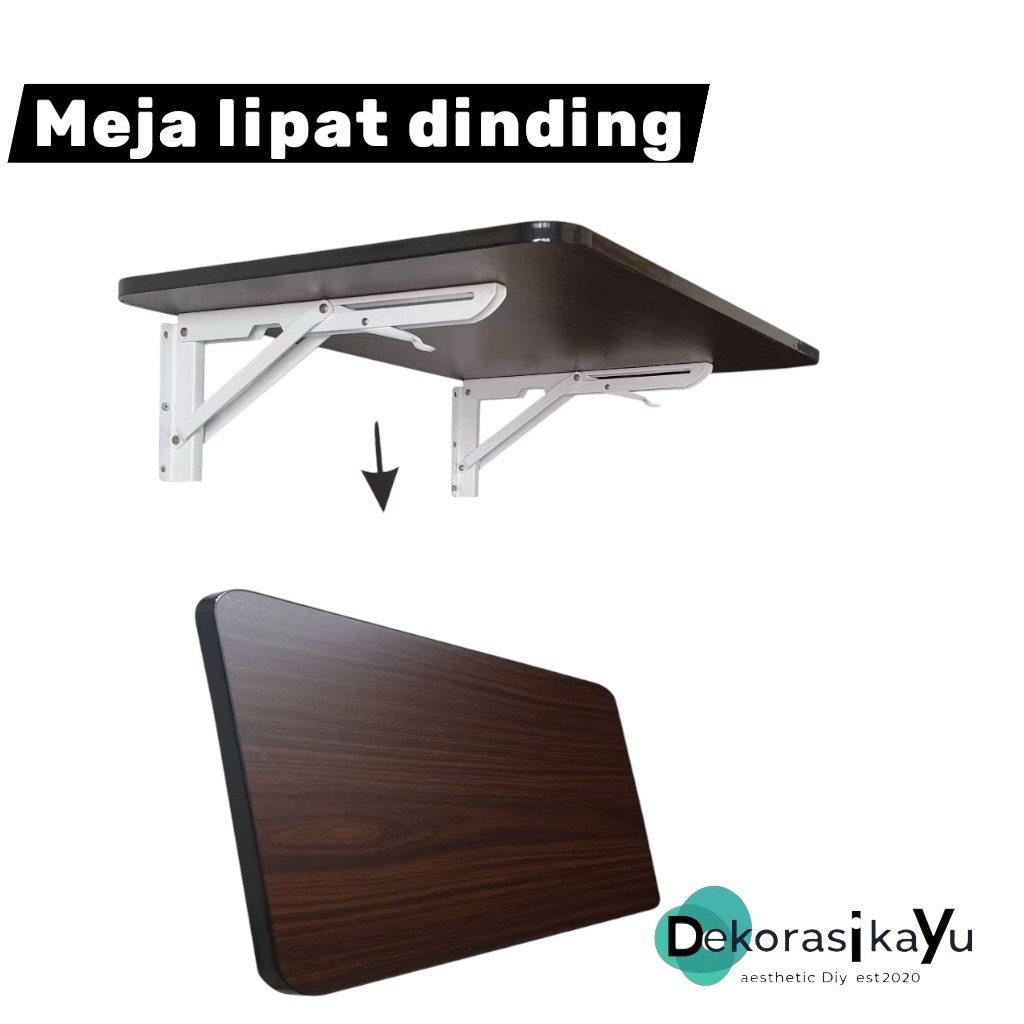 Jual meja lipat dinding minimalis multifungsi + bracket besi siku ...