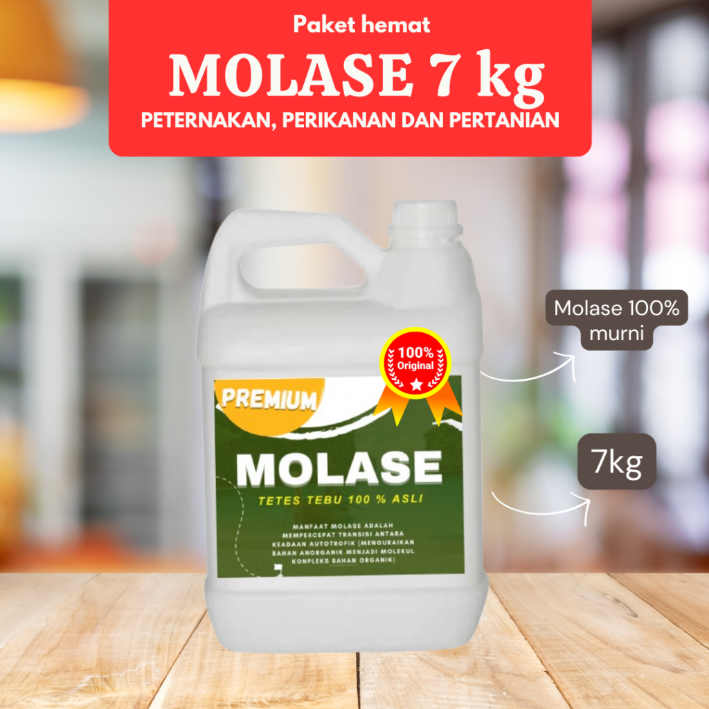 Jual Molase Tetes Tebu Murni Berat 7.5 kg kemasan jirigen Plastik ...
