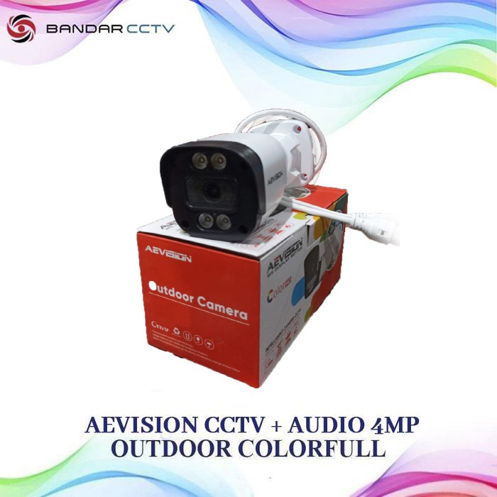 Jual Aevision IP Camera Outdoor CCTV Colorfull + audio 4MP | Shopee ...