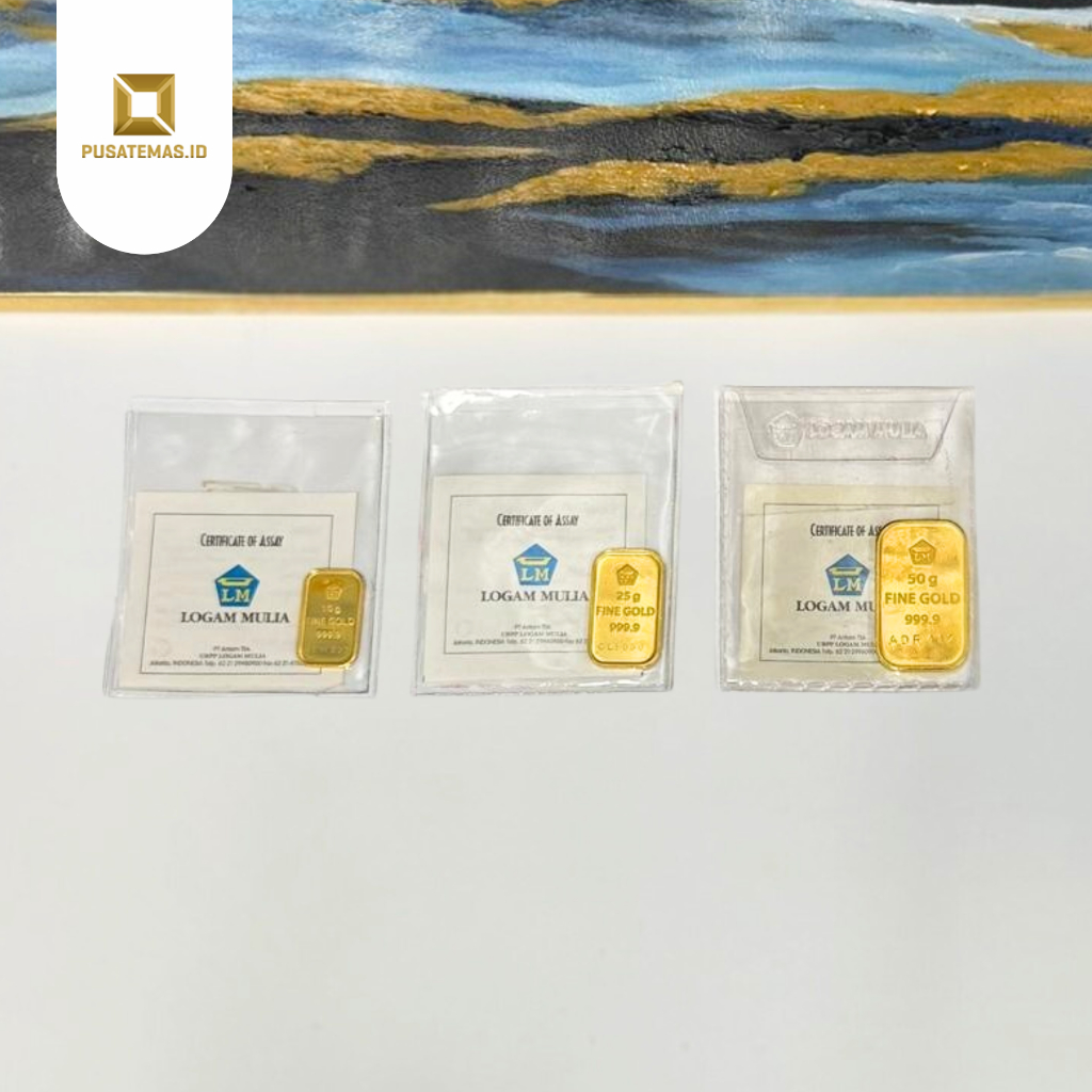Jual Emas Logam Mulia Antam Kemasan Lama All Varian 10 Gram - 50 Gram ...