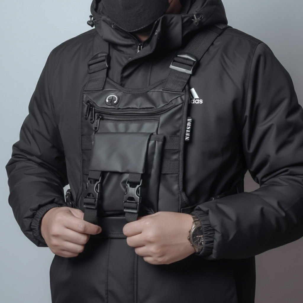 Jual Tas Rompi Dada Pria Waterproof Chest Bag Tactical | Shopee Indonesia