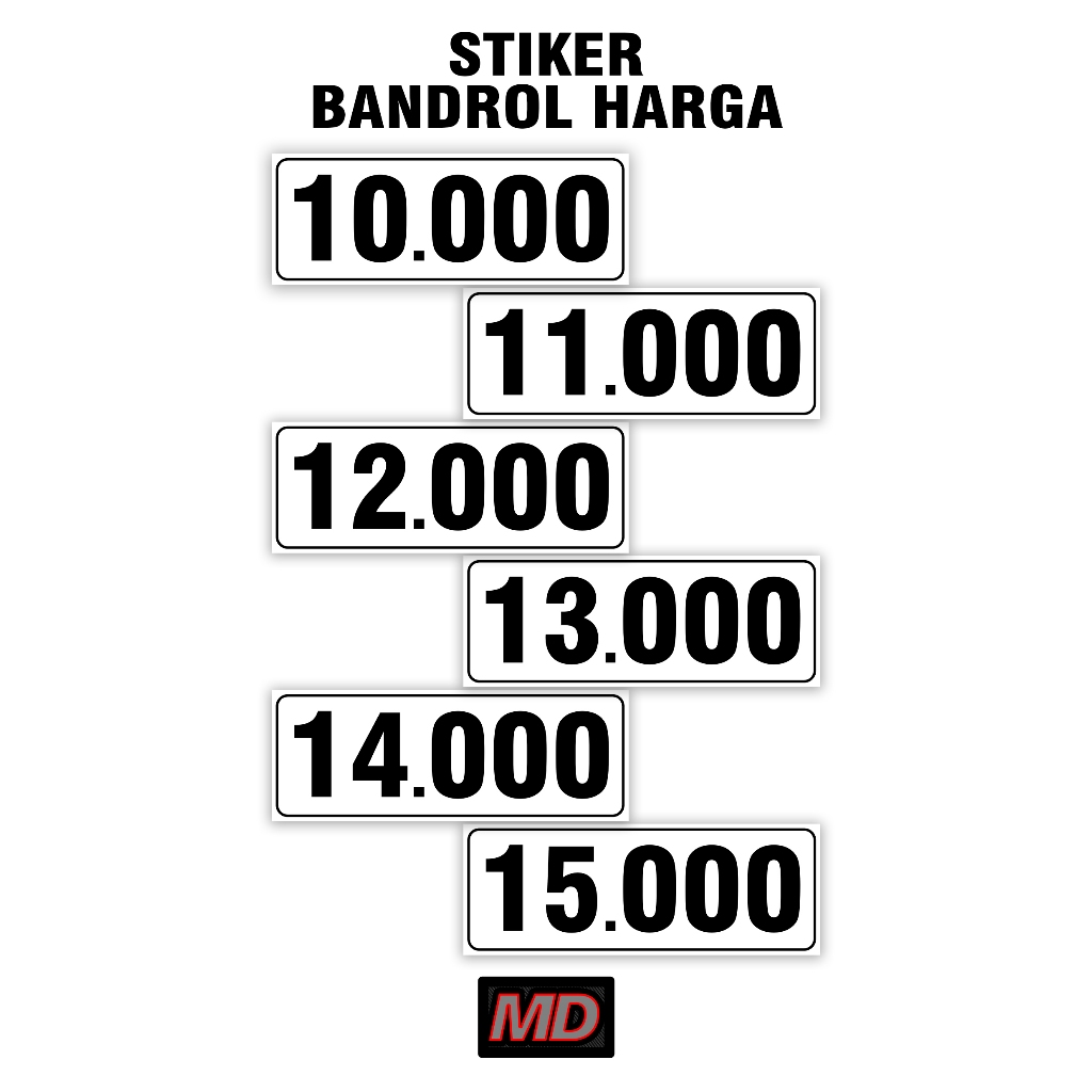 Jual STIKER VINLY BANDROL HARGA LAMINASI GLOSSY | Shopee Indonesia