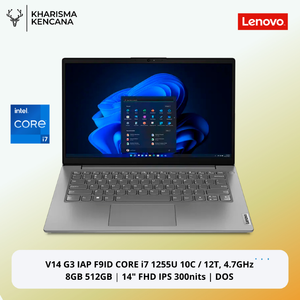 Jual LENOVO V14 G3 IAP F9ID | Core™ i7 1255U | 8GB DDR4 UP | 512GB SSD ...