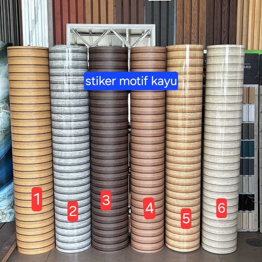 Jual Stiker Dinding Motif Marmer & Kayu 122x280 cm ( belakang ada lem ...