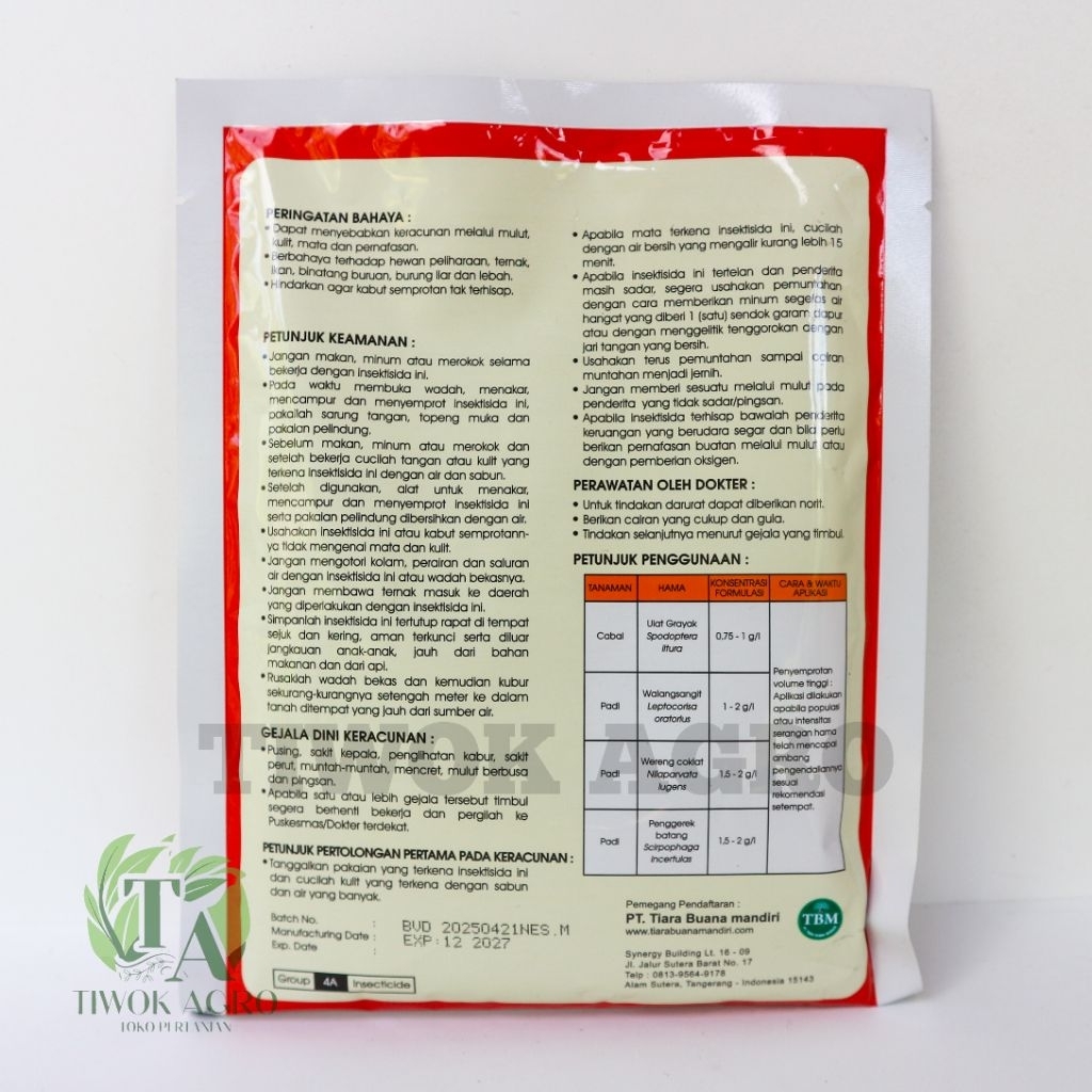 Jual BESVIDOR 25 WP 100gr | Imidacloprid 25% Obat Wereng Padi Walang ...