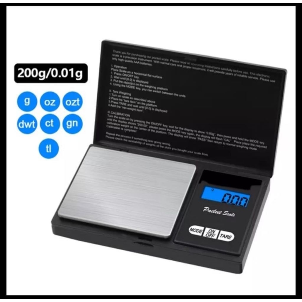 Jual Timbangan Mini Digital Portable 500g sampai 0.01g Scale | Shopee ...