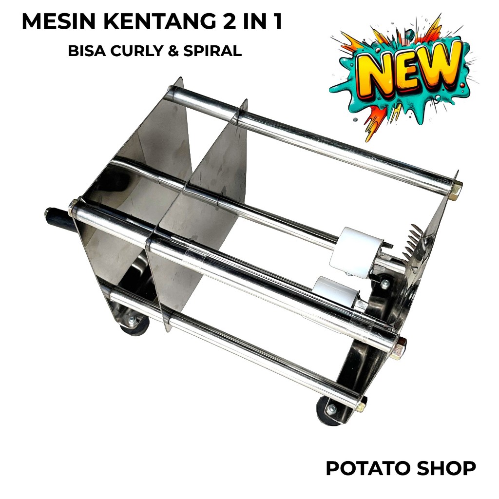Jual Mesin Pemotong Kentang Curly Spiral Stainless || Mesin Potong ...