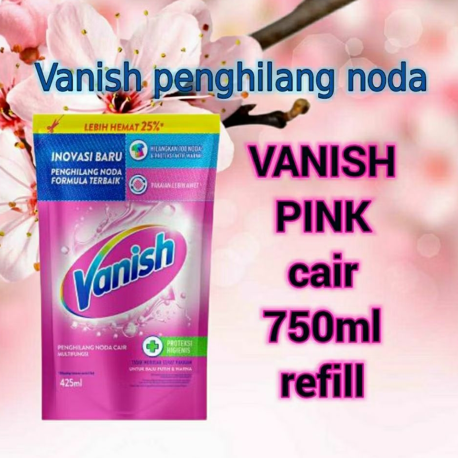 Jual Vanish pink refill 750ml cairan penghilang noda pakaian warna dan ...