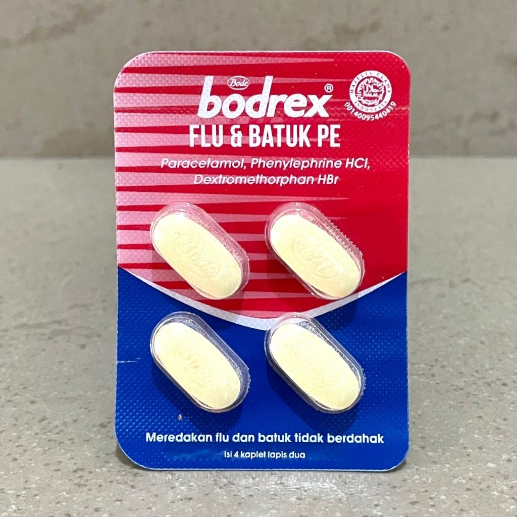 Jual BODREX FLU & BATUK PE BLISTER (ISI 4 TABLET) | Shopee Indonesia