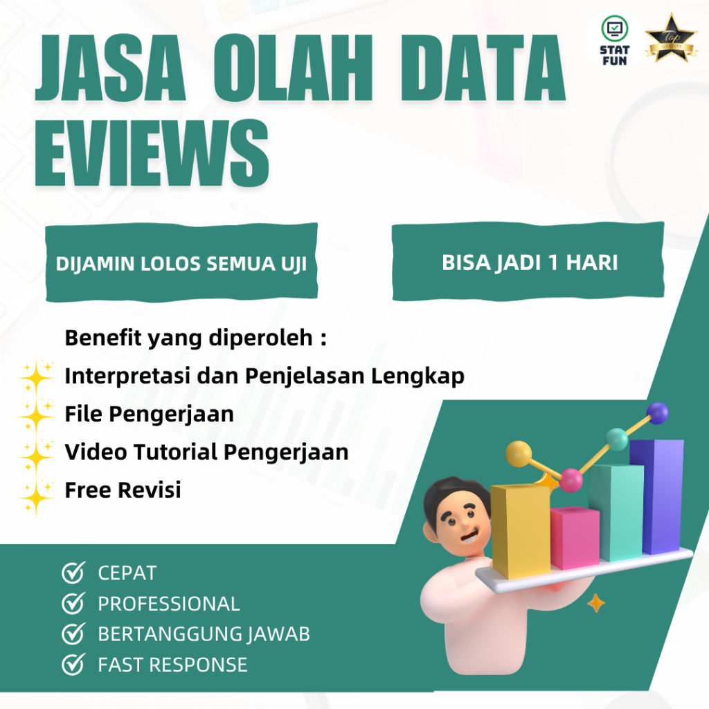 Jual JASA OLAH DATA EVIEWS / ANALISIS DATA EVIEWS CEPAT TERBAIK ...