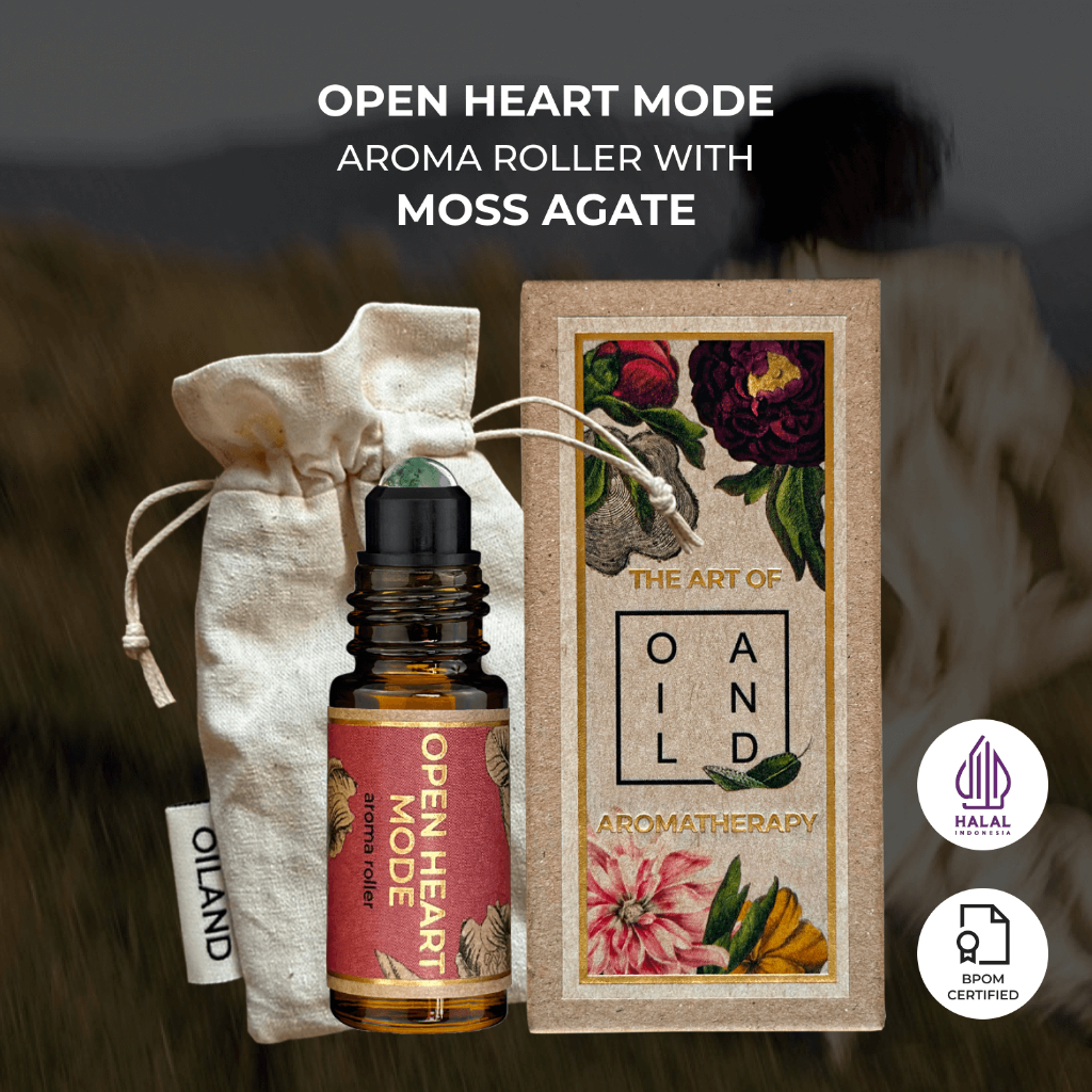 Jual OILAND OPEN HEART MODE AROMA ROLLER 5ml - Moss Agate / Citrus ...