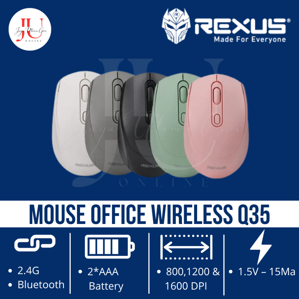 Jual Mouse Rexus Q35 Silent Click Wireless Original | Shopee Indonesia
