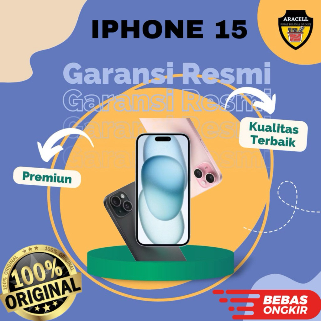 Jual iphone 15 128Gb new segel garansi resmi | Shopee Indonesia