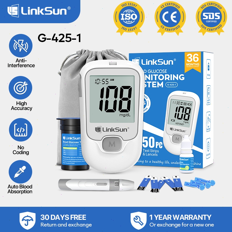 Jual No Coding LinkSun G-425-1 Alat Cek 3in1 Gula Darah, Kolesterol ...