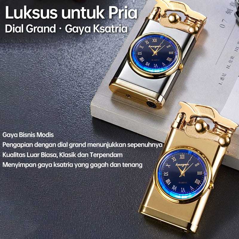 Jual Korek Api Bara Model Jam Watch Lighter HF108 Unik Murah Bisa Diisi ...