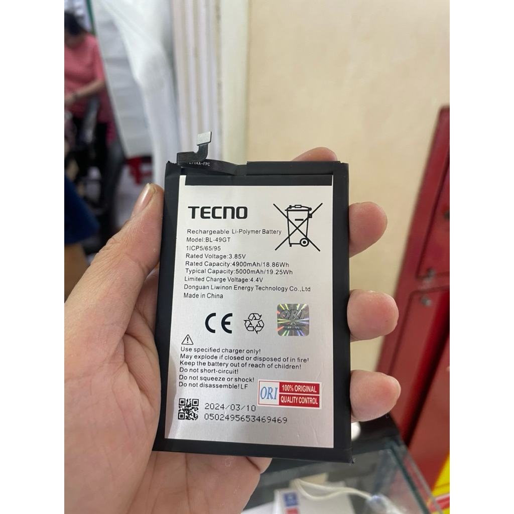 Jual Baterai Batre TECNO Spark 9T KH6 BL-49GT | BL49GT Original ...