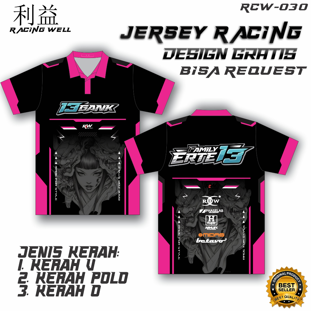 Jual Jersey Racing Custom Jersey Full Printing Kaos Bengkel Balap Pria ...