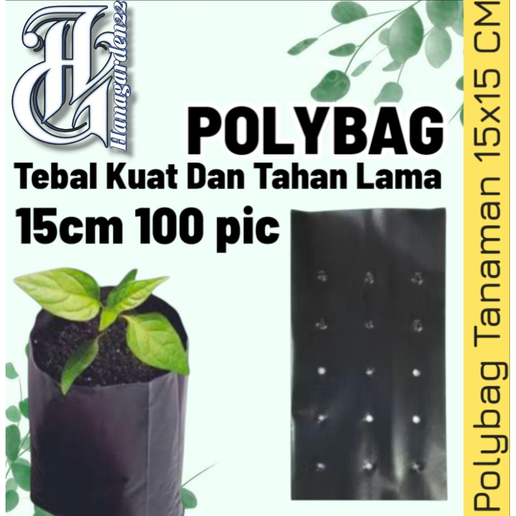 Jual Polybag Tanaman Ukuran 15x15 Isi 100 Pcs Cocok Untuk Pembenihan ...