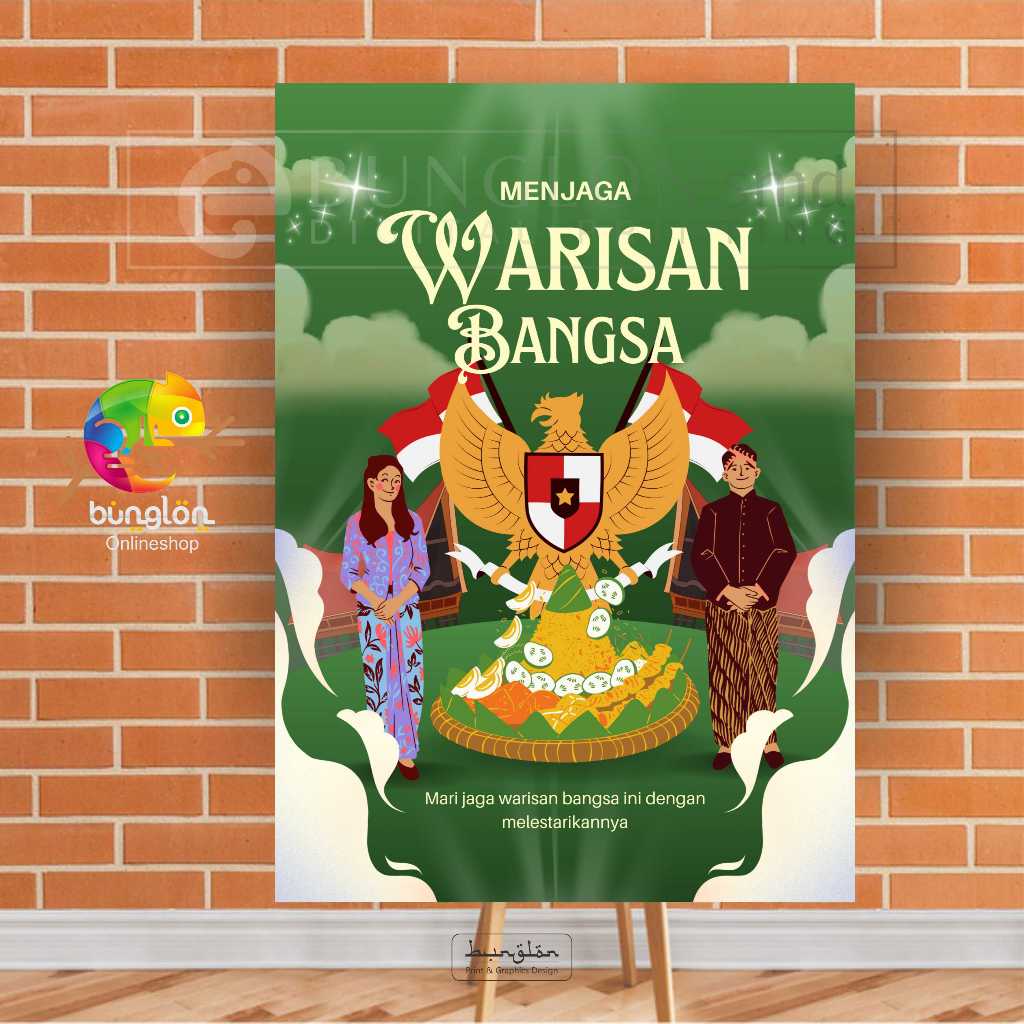 Jual Cetak Poster Merawat Warisan Bangsa | Shopee Indonesia