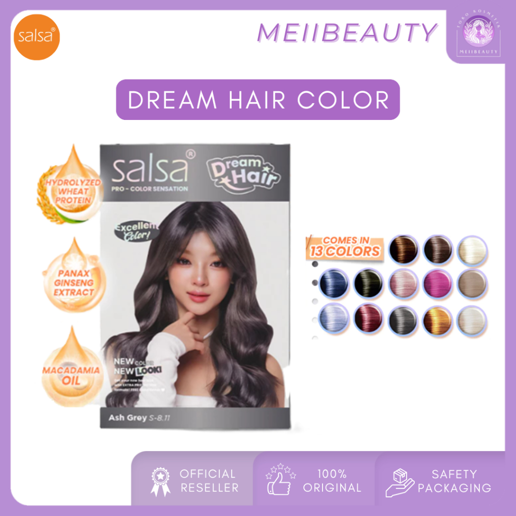 Jual SALSA Dream Hair Color | Cat Rambut Permanen Praktis Intens Tahan ...