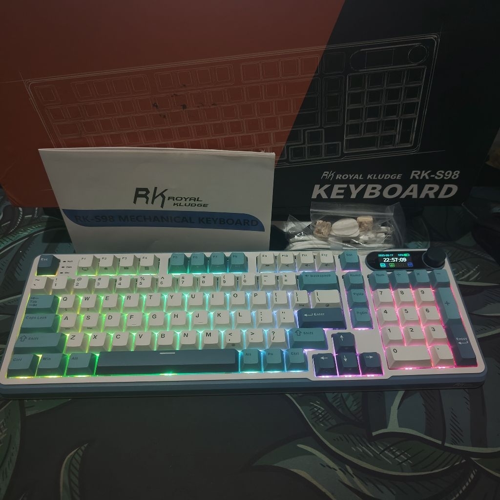 Jual Royal Kludge RK S98 96% Top Mount Mechanical Keyboard Screen ...