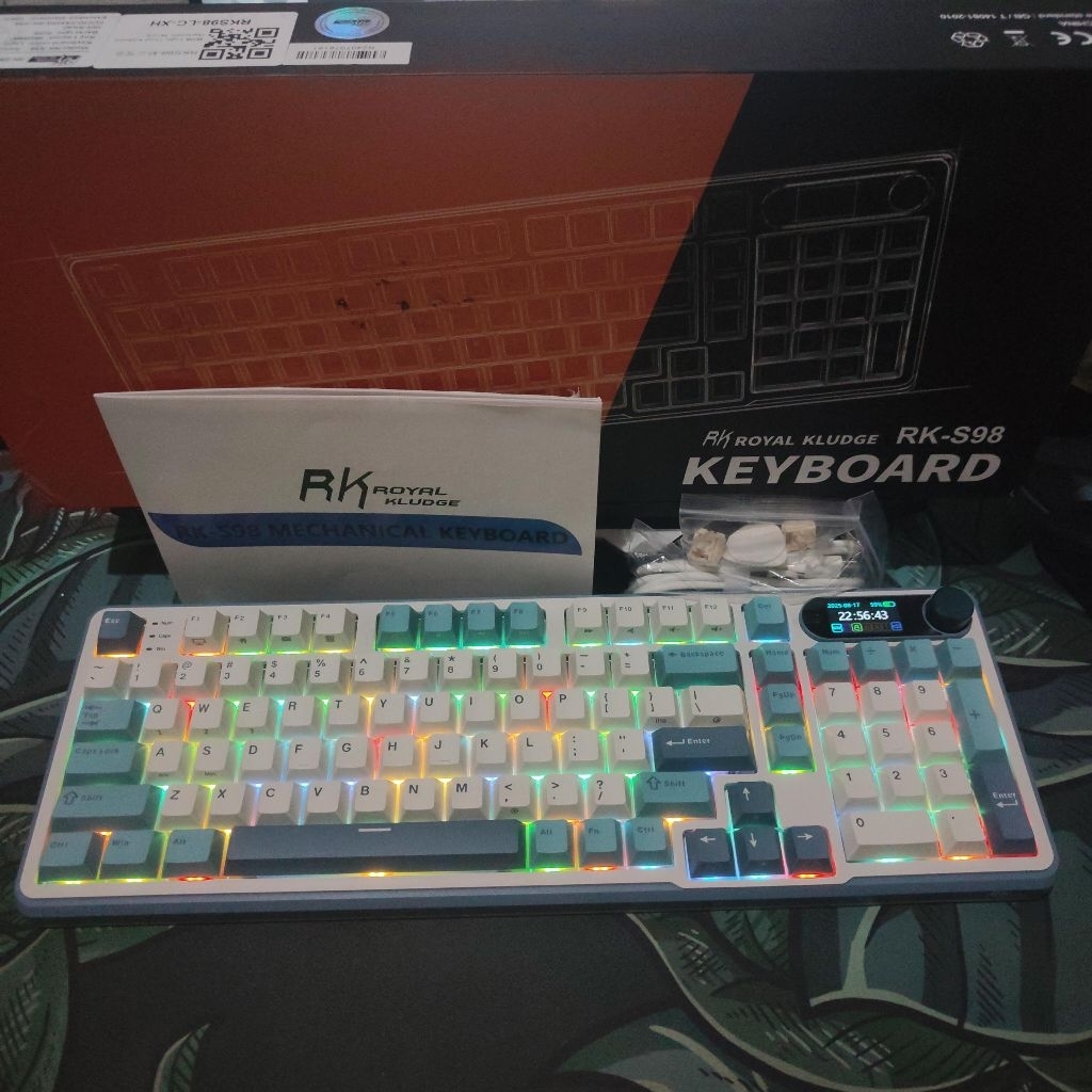 Jual Royal Kludge RK S98 96% Top Mount Mechanical Keyboard Screen ...