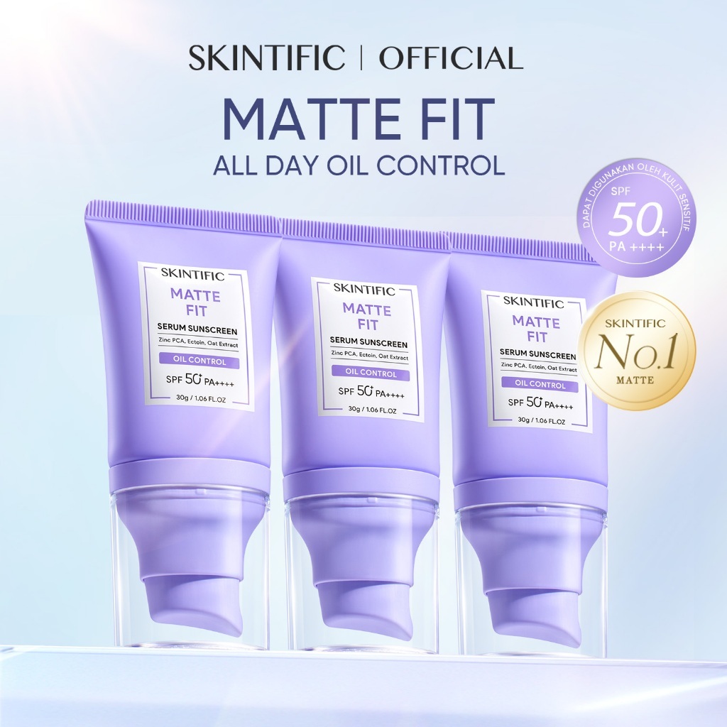 Jual SKINTIFIC - Matte Fit Serum Sunscreen 30ml SPF 50+ PA++++ | Oil ...