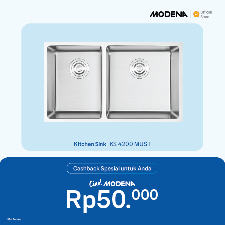 Jual MODENA Kitchen Sink - KS 4200 MUST | Shopee Indonesia