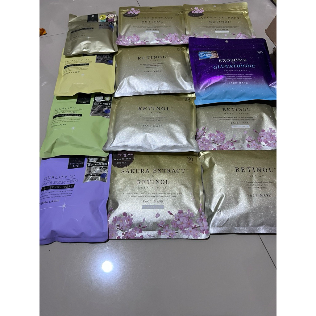 Jual Derma Laser Super VC100+ Glutathione Face Mask Masker wajah Japan ...