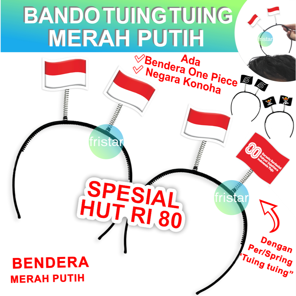 Jual Bando bendera merah putih atribut hiasan agustusan agustus ...