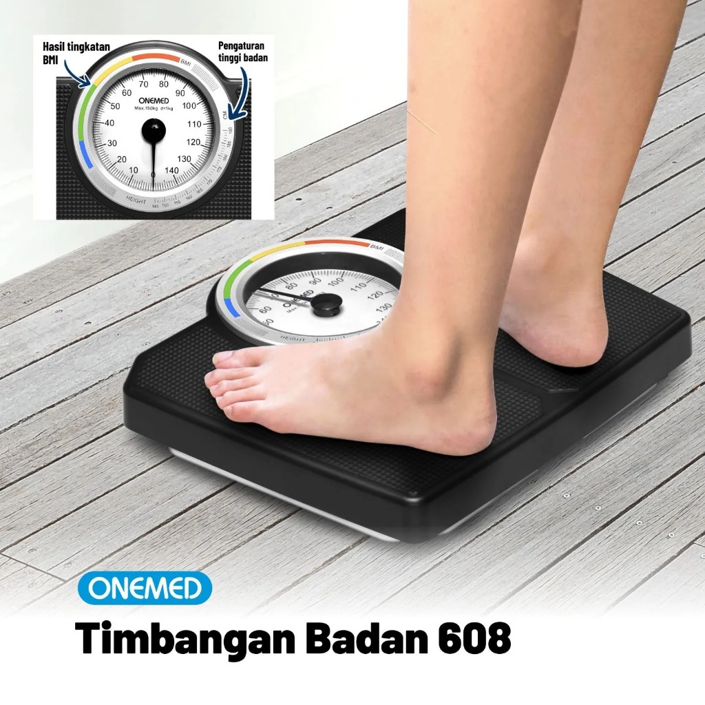 Jual ONEMED - Timbangan Badan Manual BMI + INDIKATOR WARNA 608 ...