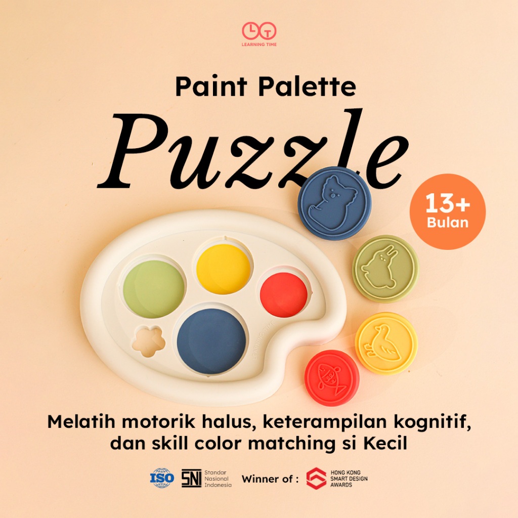 Jual Learning Time - Paint Palette/Mainan Motorik Halus/Mainan Edukasi ...