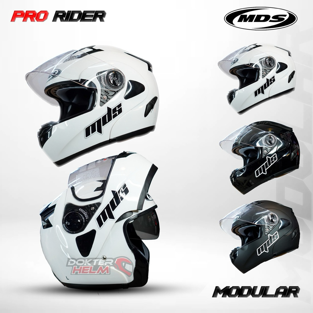 Jual Helm MDS Modular Prorider/MDS FULL FACE ORIGINAL | Shopee Indonesia