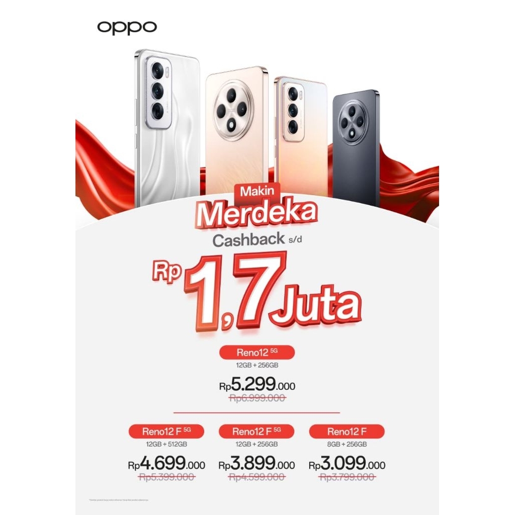 Jual OPPO RENO 12 5G 12/256 RENO 12F 5G 12/512 RAM 12+12GB ROM 256GB ...