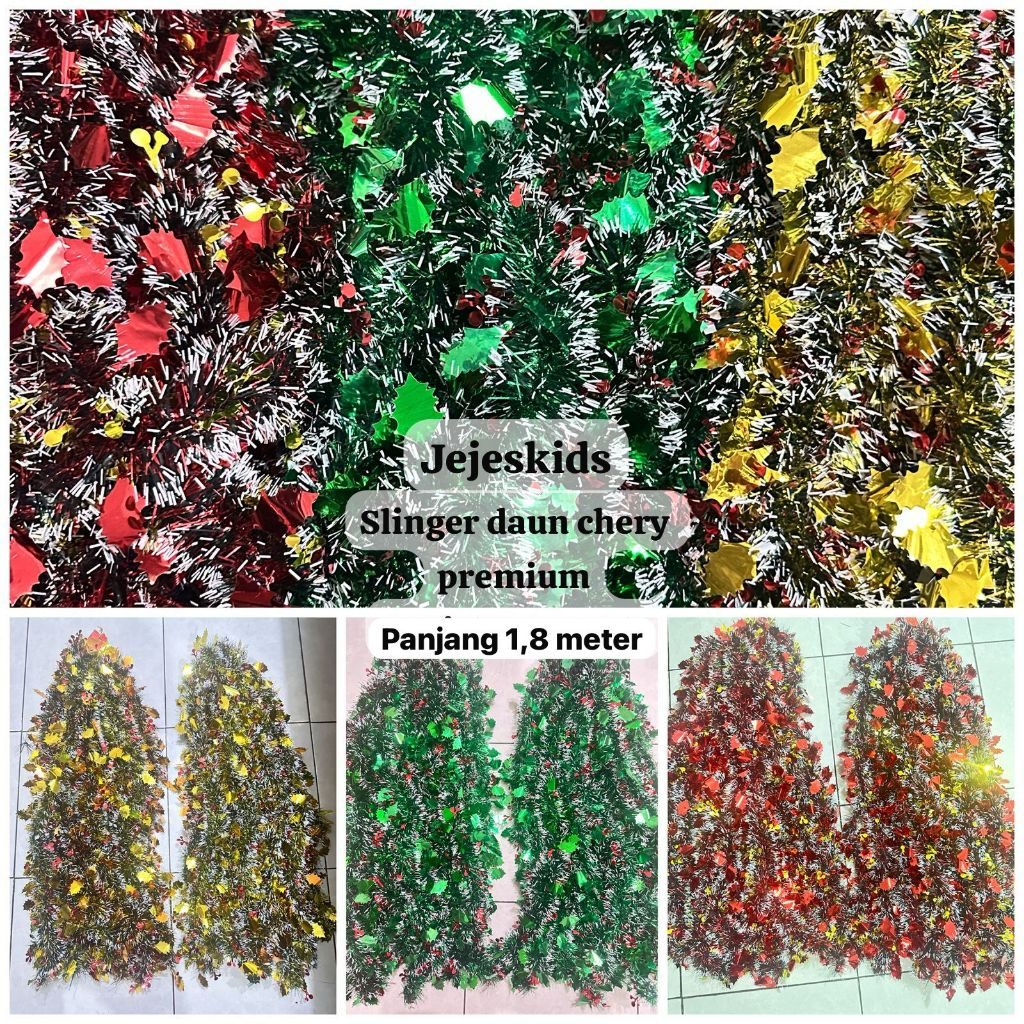 Jual SLINGER NATAL HIASAN DEKORASI SLINGER TINSEL POHON NATAL | Shopee ...
