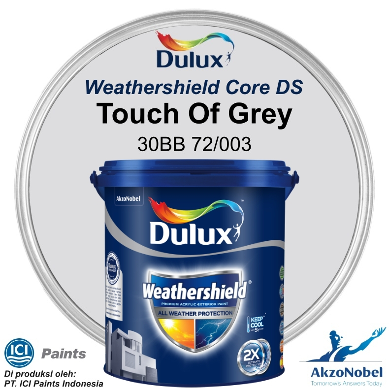Jual CAT DULUX WEATHERSHIELD 2.5 LT - TOUCH OF GREY 30BB 72/003 ...