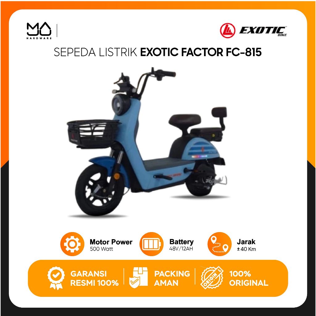Jual Sepeda Listrik Factor FC 815 500 Watt Electric E Bike 48V/12 Ah ...