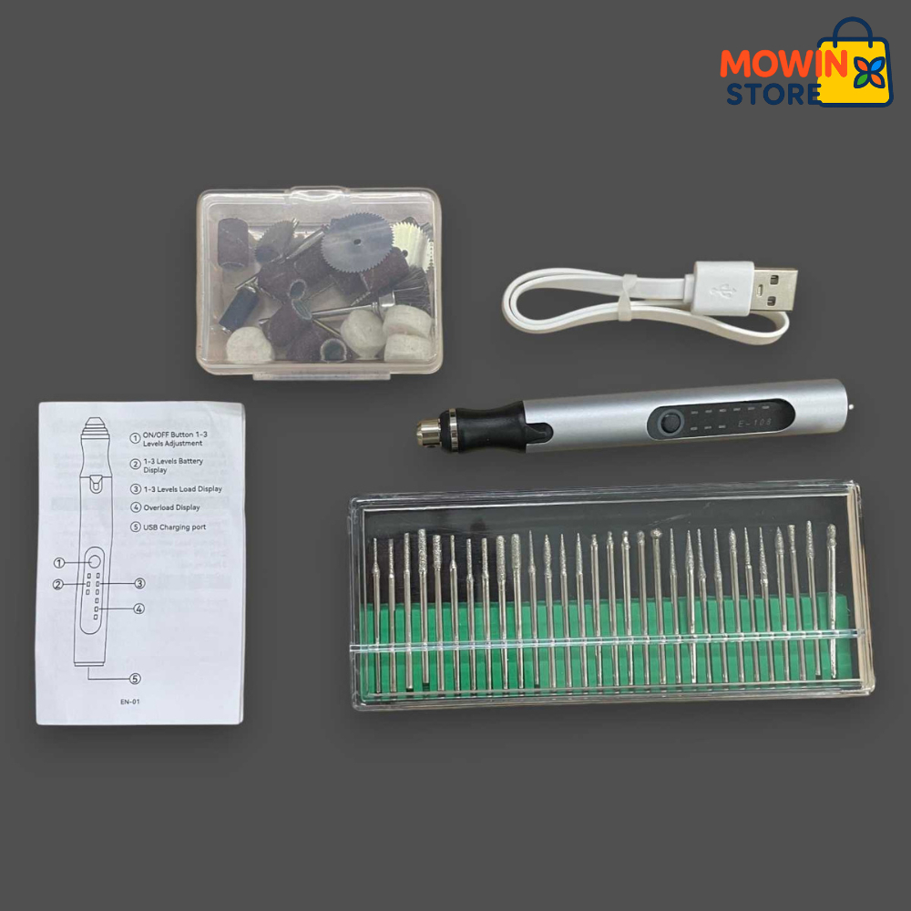 Jual Bor Mini Portable Tangan Grinder Set Listrik Cordless Rotary Tool ...