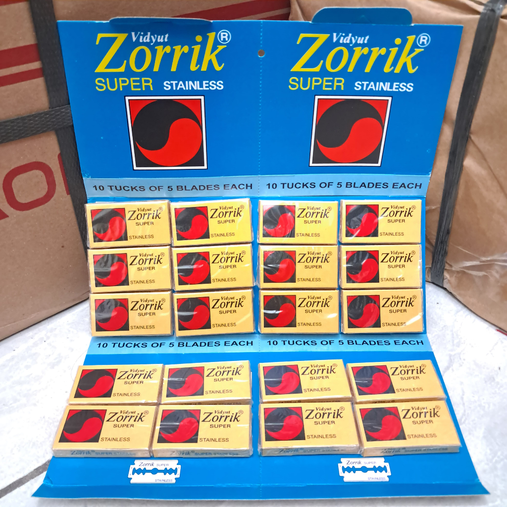 Jual 1 Pak isi 20 Pcs Silet ZORRIK SUPER STAINLESS | Shopee Indonesia